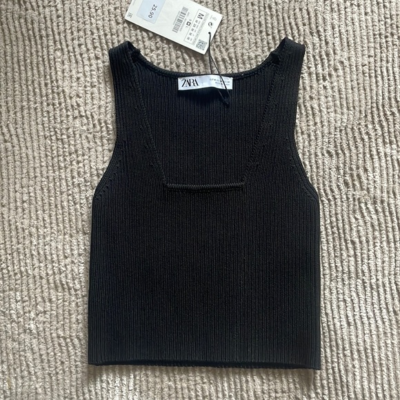 Zara | Tops | Zara Nwt Ribbed Cropped Tank | Poshmark